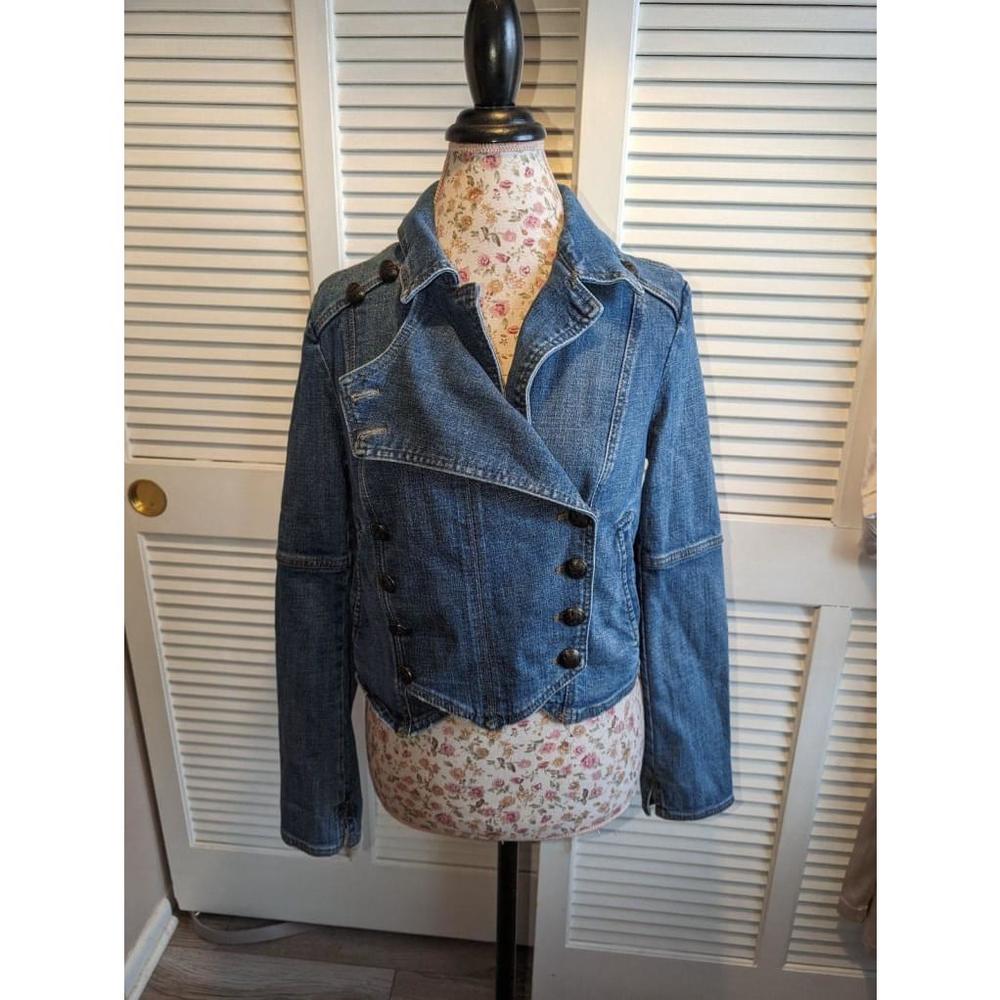 Free People Denim Military Jacket - Gem